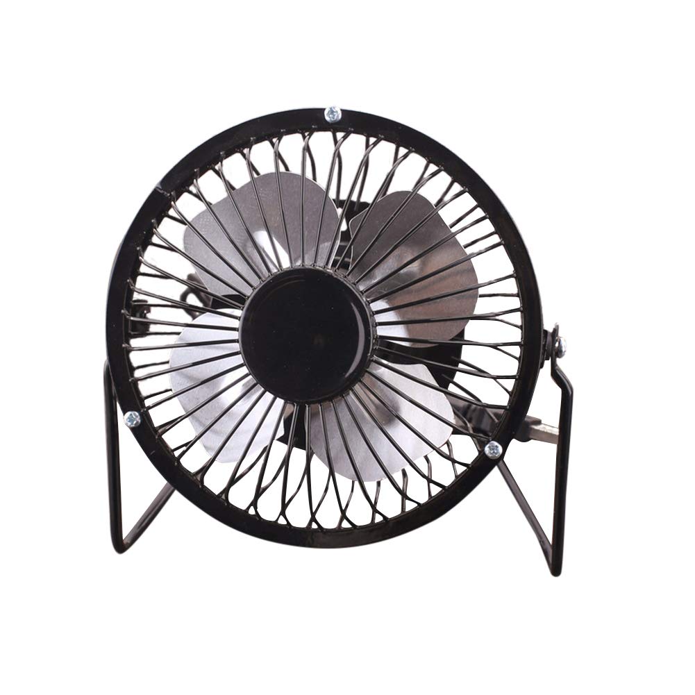 Jiecikou Desktop USB Fan, Low Noise Personal Table Mini Metal Fan 4 Inch Portable Table Fan Green
