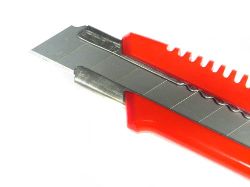 SDI-5421 Snap-off Utility Knife with 12 Set of Sk2+cr Blades, 18mm Heavy Duty Cutter
