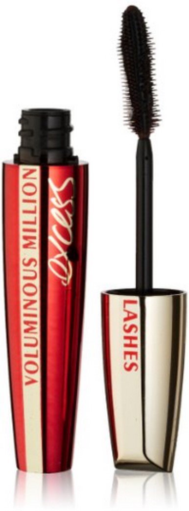 L'Oreal Paris Voluminous Million Lashes Excess Washable Mascara, Black, 0.31 fl; oz.
