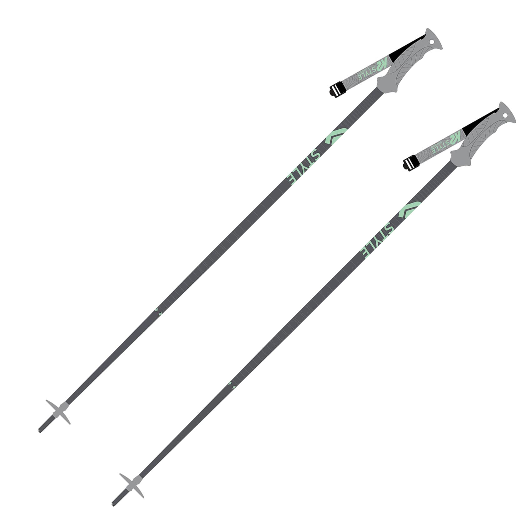 K2 Style Composite Ski Pole 2022 - Women's Grey 44