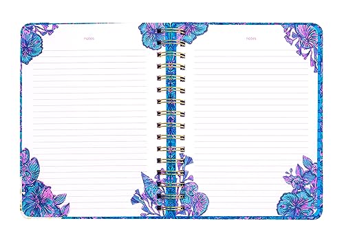 Lilly Pulitzer Undated To Do Planner, Hardcover Daily Planner, Personal Organizer with Hourly Schedules and Notes Pages, Shells n Bells