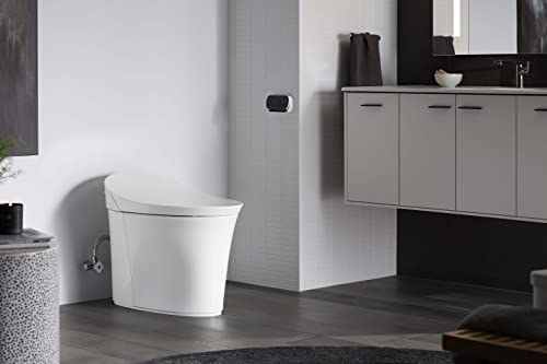 Kohler K-5401-PA-0 Veil Comfort Height Skirted One-Piece Elongated Dual-Flush Intelligent toilet, White