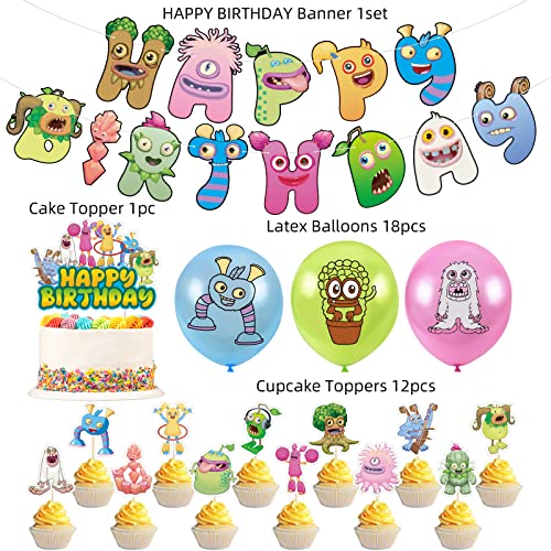 Lingtoolator onsters Birthday Party Decorations Monsters Party Supplies Party Banner Magnetic Wireless Charger, Wireless Magnetic Cell Phone Charger