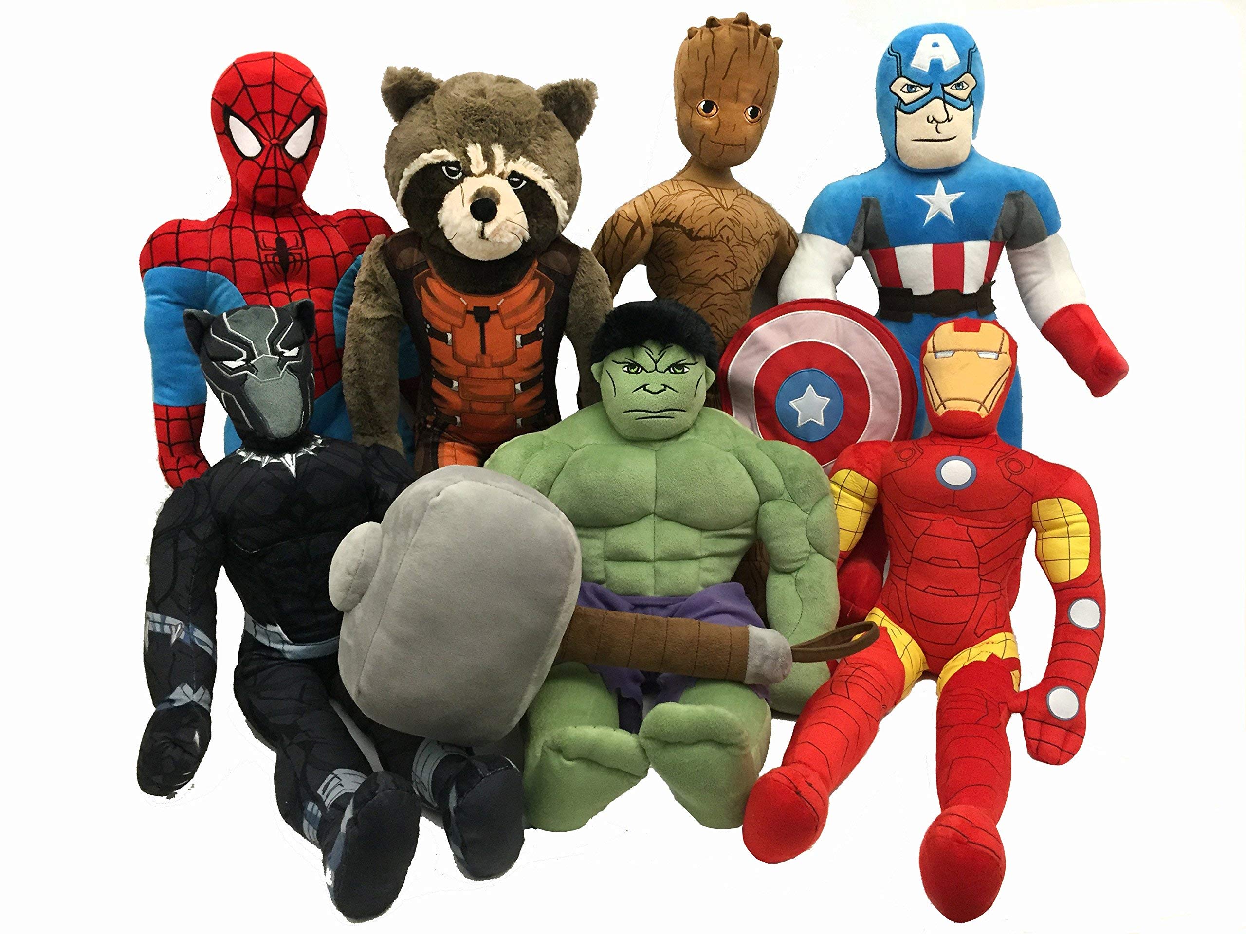 Jay Franco Marvel Avengers Good Guys 5 Piece Bed Set and Hulk Pillow Buddy Bundle