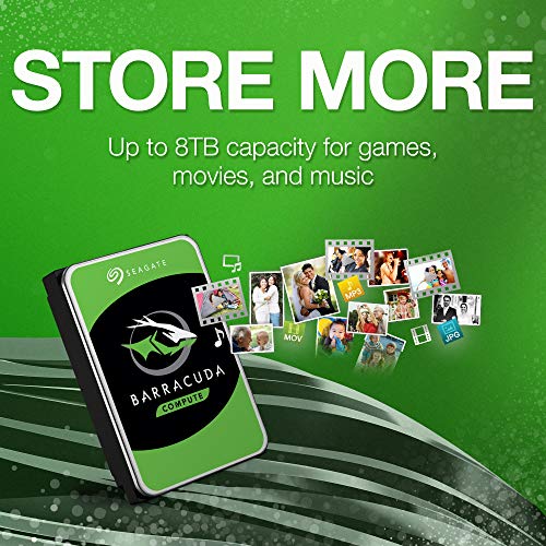 Seagate BarraCuda 500GB Internal Hard Drive HDD – 3.5 Inch SATA 6 Gb/s 7200 RPM 32MB Cache for Computer Desktop PC (ST500DM009)