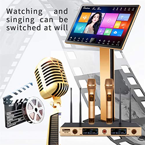 Karaoke Machine, All in One Karaoke Player, 22" Touch Screen YouTube Movie Song, Cloud Song Update, Wireless Mic KTV System
