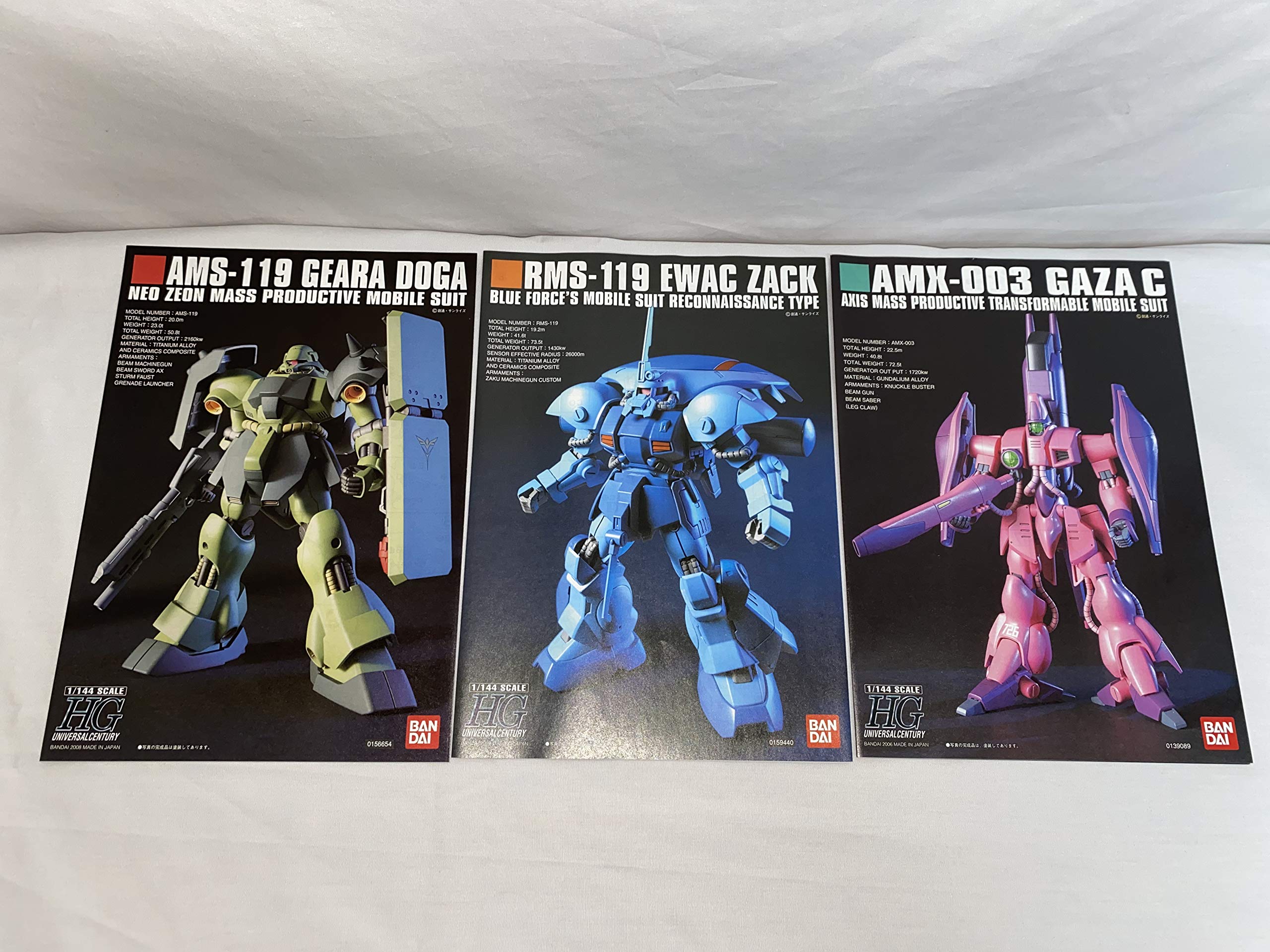 HGUC 1/144 Isaac / Gaza C / Gila-Doga (Unicorn Ver.) Set