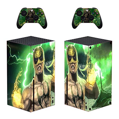KAJAL MANI X-box-One-Series X Skin Set Super Man Hero HD Printing Faceplate Protective for Console, Controller Skin Decal