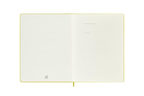 Moleskine Classic Notebook, Hard Cover, XL (7.5" x 9.5") Ruled/Lined, Hay Yellow (Silk), 192 Pages