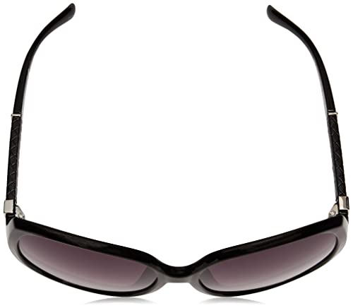 Jessica Simpson Womens J5236 Oversized Rectangular Sunglasses With Uv400 Protection. Glam Gifts For Her, 60 Mm, Black, 60 Mm US