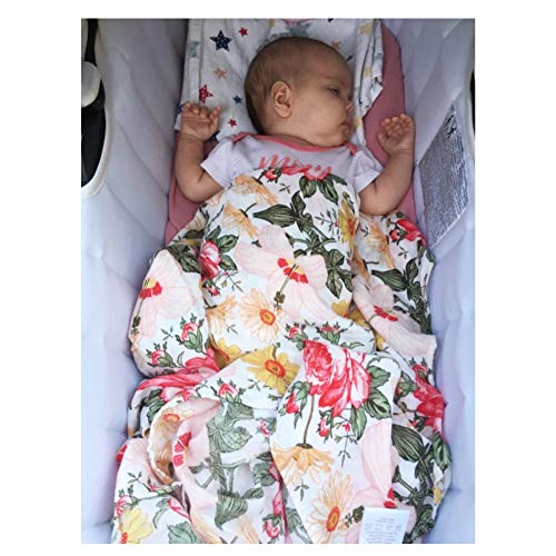 Karitree 2pcs Muslin Swaddle Blankets - Neutral Receiving Blankets - Bamboo and Organic Cotton Baby Blankets for Boy or Girl