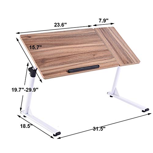 Zewuai Home Office Desk Can Be Raised and Lowered Folding TV Tray 31.5 x 15.7x19.7-30 inch -U.S. Shipping