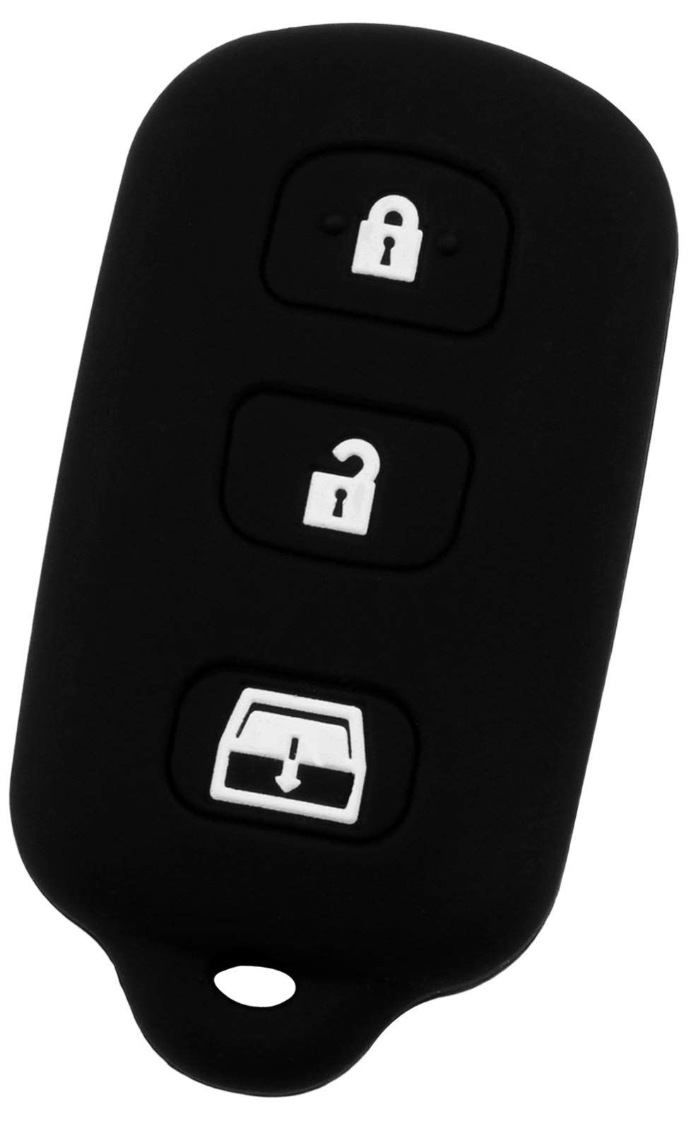 KeyGuardz Keyless Remote Car Key Fob Outer Shell Cover Soft Rubber for Toyota 4Runner Sequoia HYQ12BBX HYQ12BAN HYQ1512Y