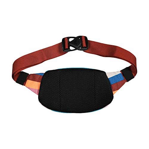 KAVU Canvas Spectator Belt Bag Hip Fanny Pack - Sweet Stripe