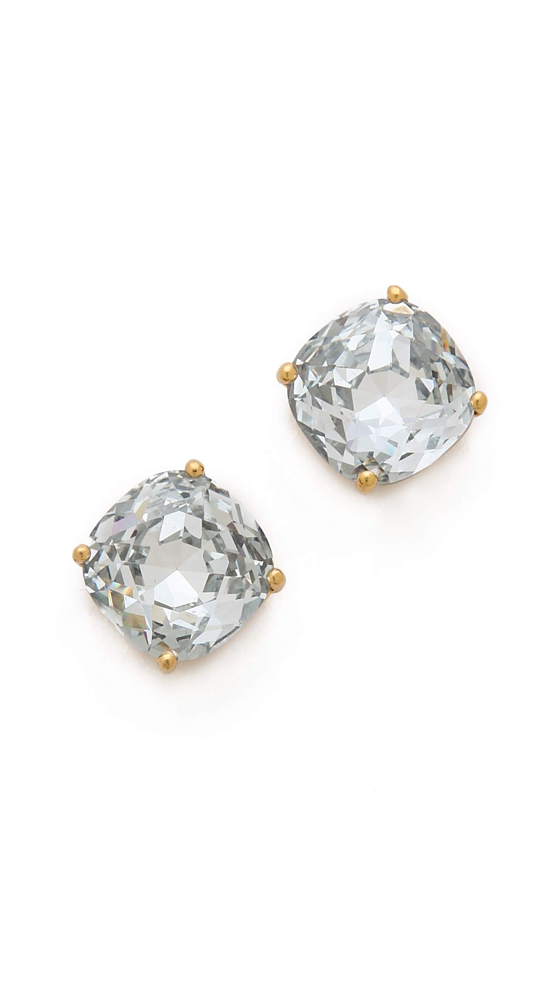 kate spade new york Small Square Beryl Green Stud Earrings