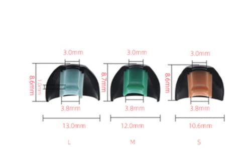 Zotech Replacement Eartips Silicone Earbuds Buds Set for Sony in-Ear Headset WF-1000XM4 WF-1000XM3 MDR-XB50AP XBA-H1 WF-XB700 WF-SP800N S/M/L, 3 Pair (Black)