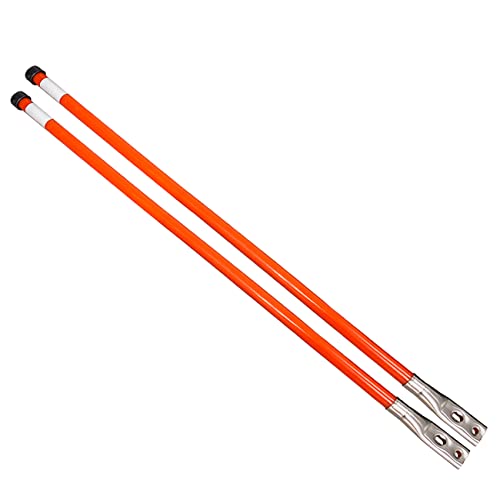 SEASAIL Bold 28'' Snow Plow Blade Marker Guide Kit High Visibility Orange with Stainless Steel Joint Compatible with Most Snow Plow Not Easy to Break and Rust Low Temperature Resistance