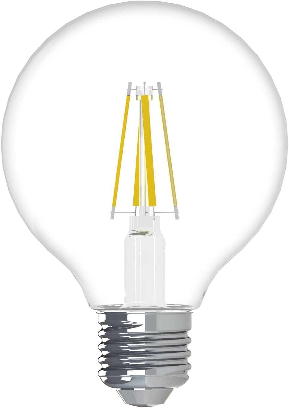 LED Relax Globe Light Bulbs, Clear Soft White, 500 Lumens, 5.5-Watts, 2-Pk.
