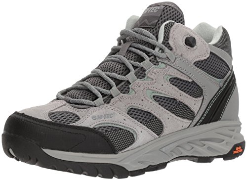 Hi-Tec Women's V-LITE Wild-FIRE MID I Waterproof Hiking Boot, cool grey/graphite/iceberg green, 110M Medium US
