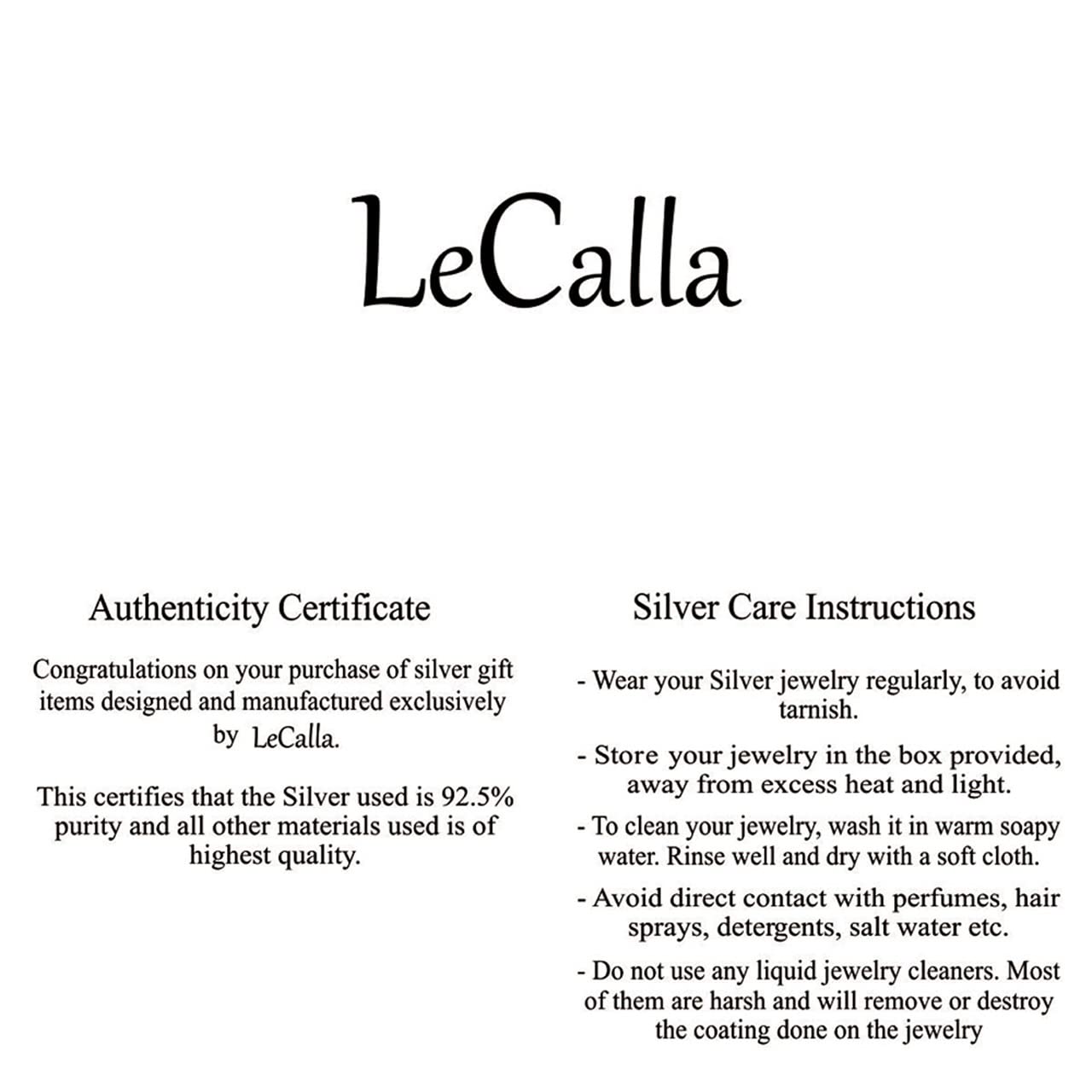 LeCalla 925 Sterling Silver Italian 6.5-MM Paperclip-Link Chain Necklace for Women 36 Inches