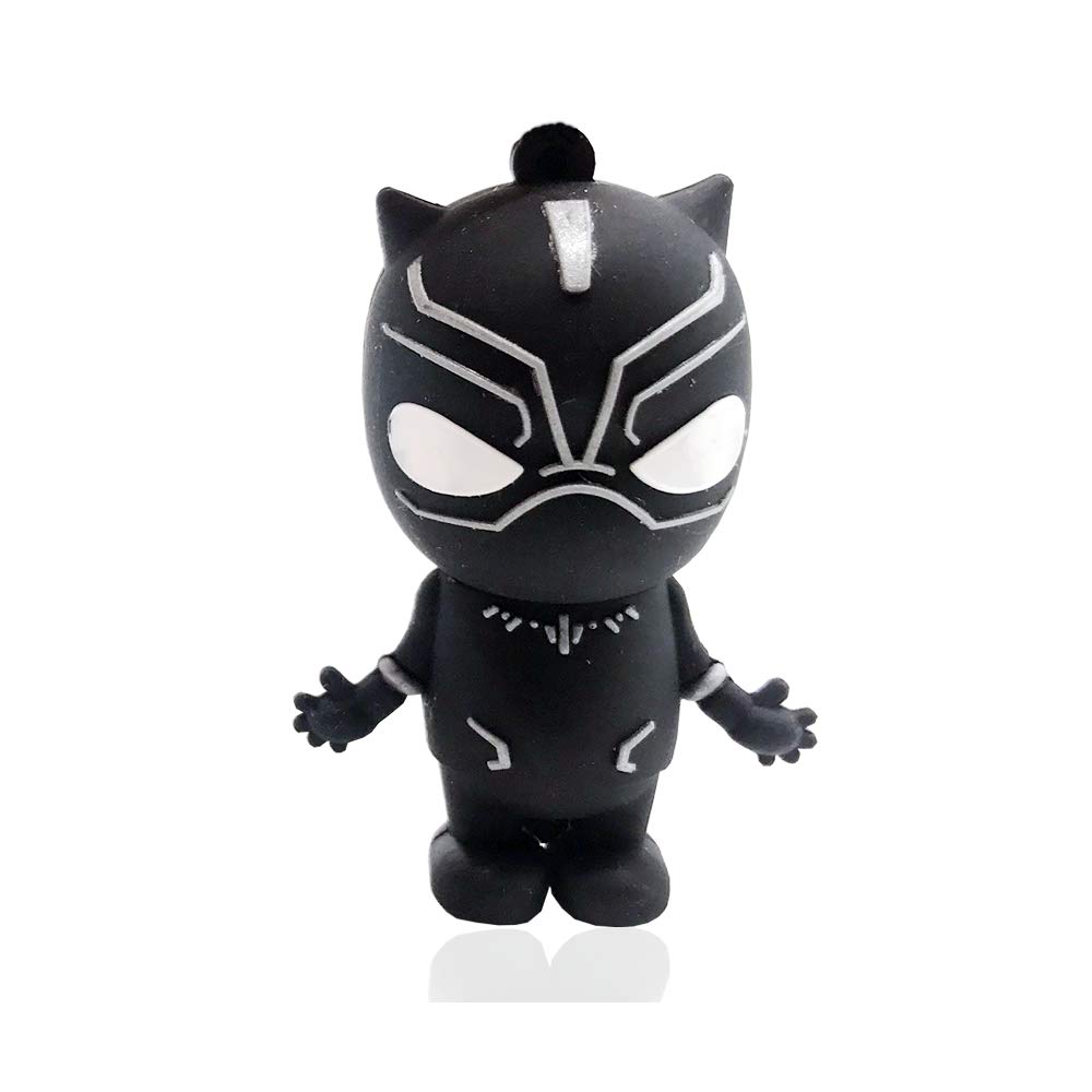 Lingtoolator velty Black Panther Shape Design 64GB USB 3.0 Flash Drive Cute Memory Stick Stitch Thumb Drive Data Storage Pendrive Cartoon Jump Drive Gift