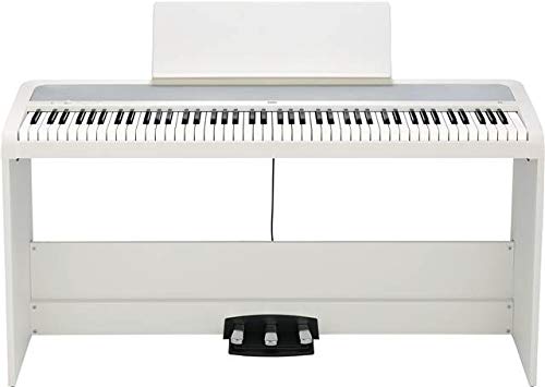 Korg B2SP Digital Piano - Black Bundle with Furniture Stand, Three-Pedal Unit, Bench, Instructional Book, Austin Bazaar Instructional DVD, and Polishing Cloth
