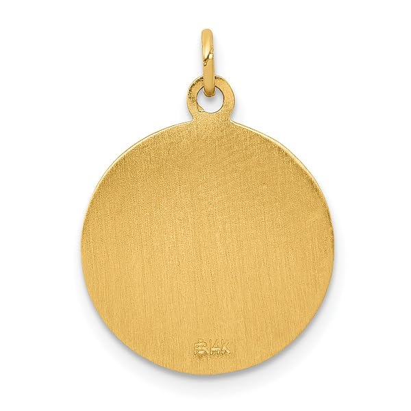 IceCarats 14K Yellow Gold Mother Cabrini Medal Necklace Charm Pendant Only