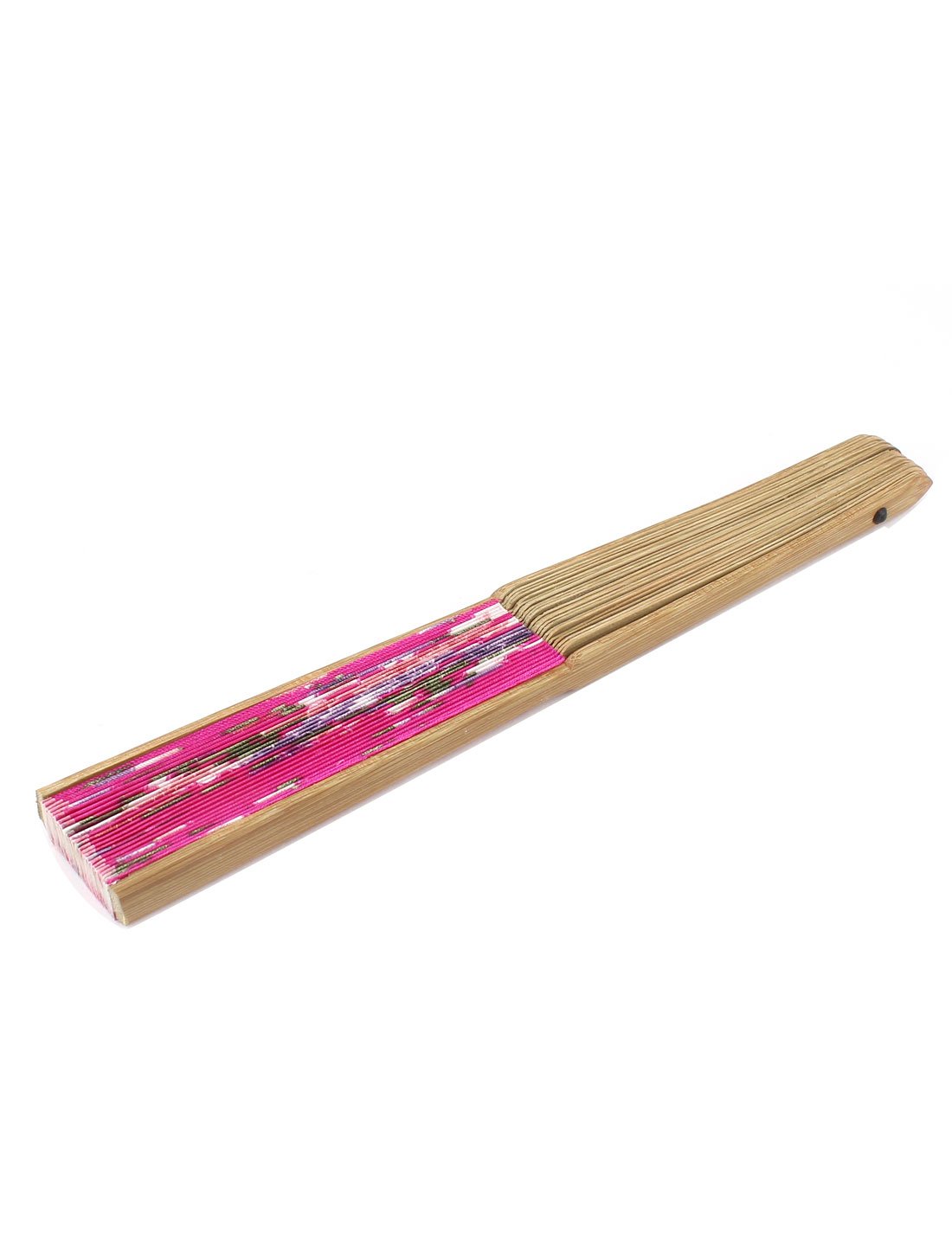 Qtqgoitem Fuchsia Beige Ribs Flower Pattern Foldable Hand Fan (model: 1a4 ba5 135 689 68a)