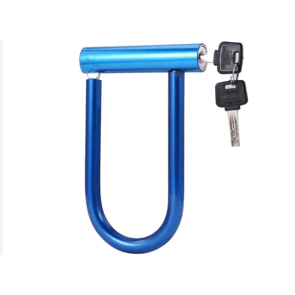 LMNUY u Lock for Bicycle Powerful Safety U-Lock Tire Lock Cable Lock Anti-Theft Anti-Cut Heavy Duty High Security Multi-Function Accessories Bike Lock (Color : Red)