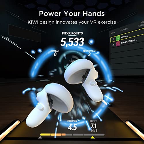 KIWI design VR Weight Controller Fitness Accessories, Adjustable Weight Dumbbell Controller Work with All VR Exercise/Fitness/Game APPs (Stock Controllers NOT Included)