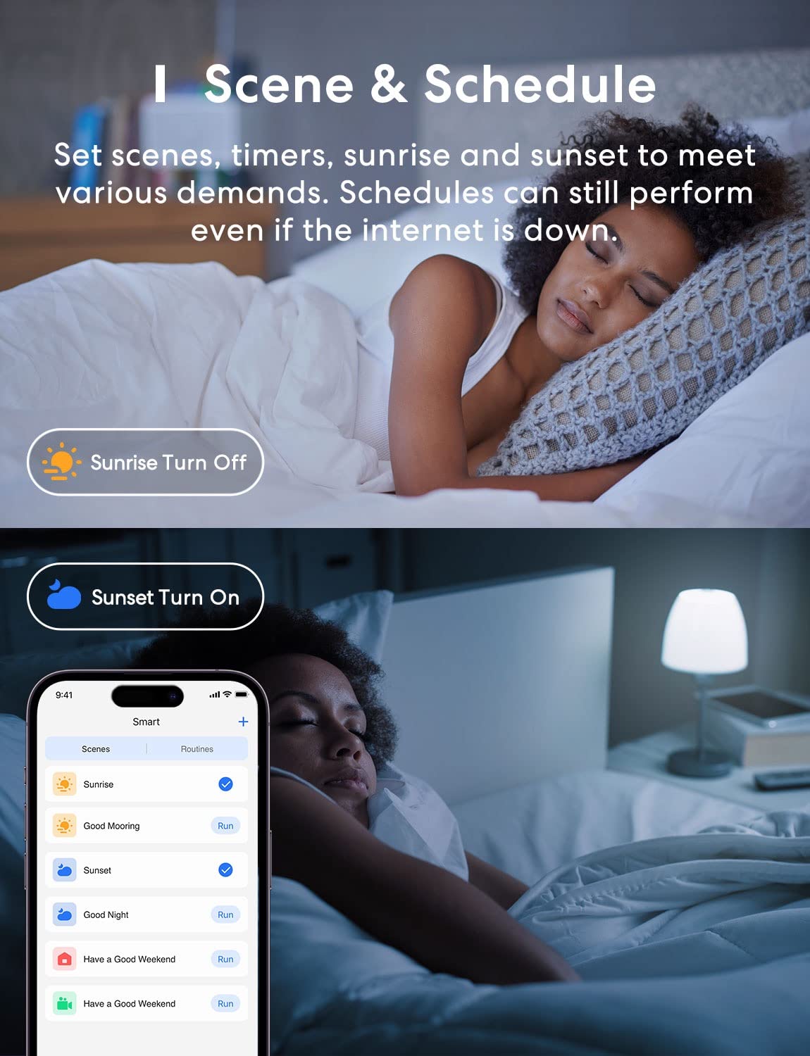 meross Smart Light Bulb, Dimmable WiFi LED Bulb Compatible with Apple HomeKit, Siri, Alexa, Google Home, SmartThings, A19 E26 Warm White 2700K, 810 Lumens 9W 60W Equivalent, No Hub Required, 2 Pack