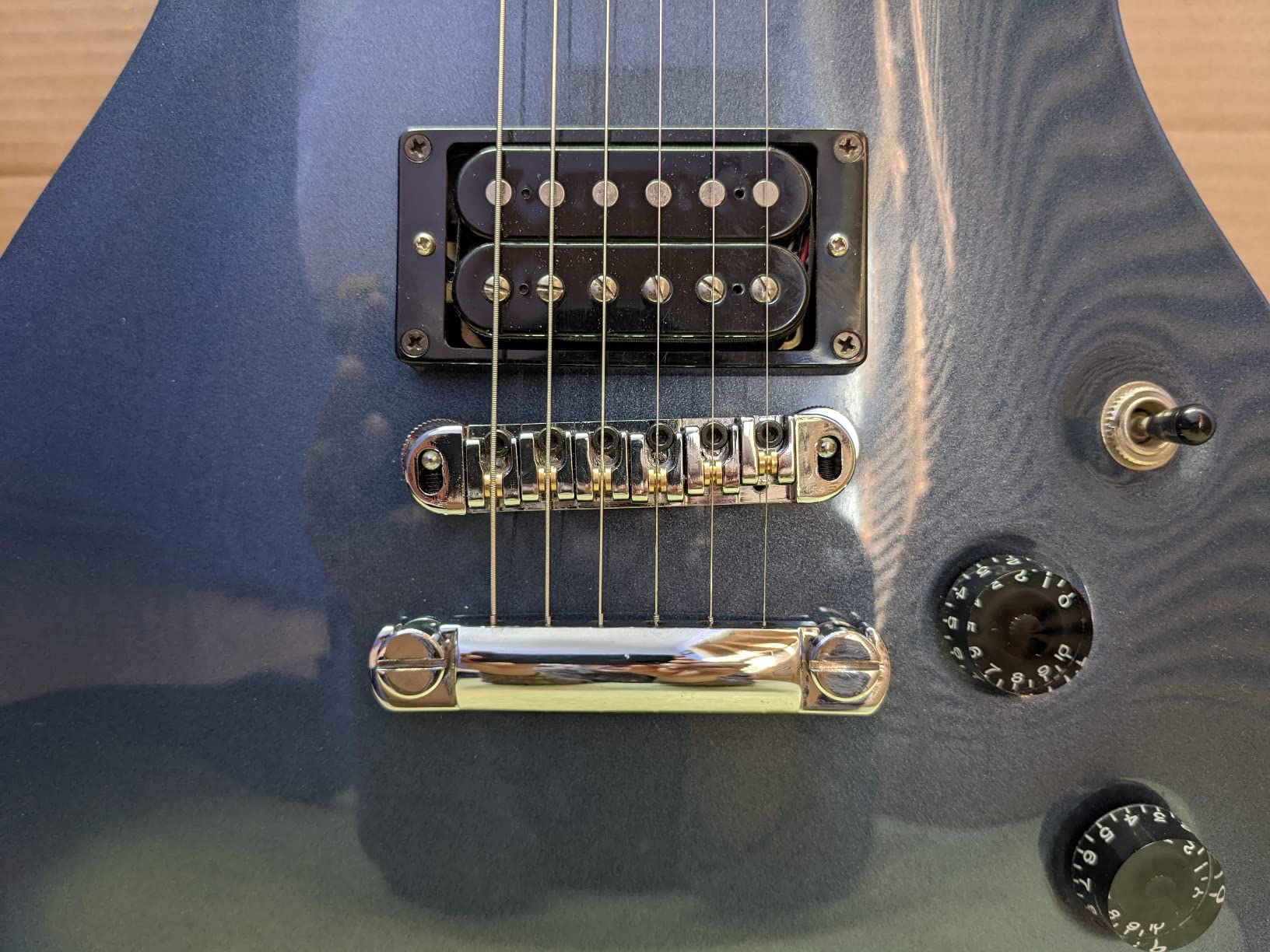 JD.Moon Roller Saddle Bridge ABR-1 Tune-o-matic Bridge Tailpiece Bridge For Les Paul Guitar (Black)