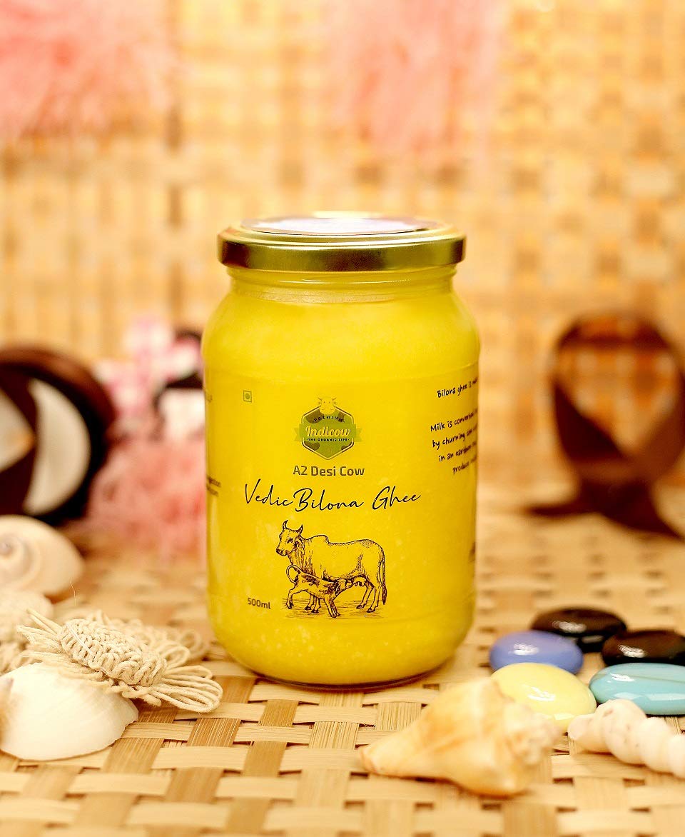 Indicow Farms A2 Cow Ghee (A2 Cow (Sahiwal), 500ml)