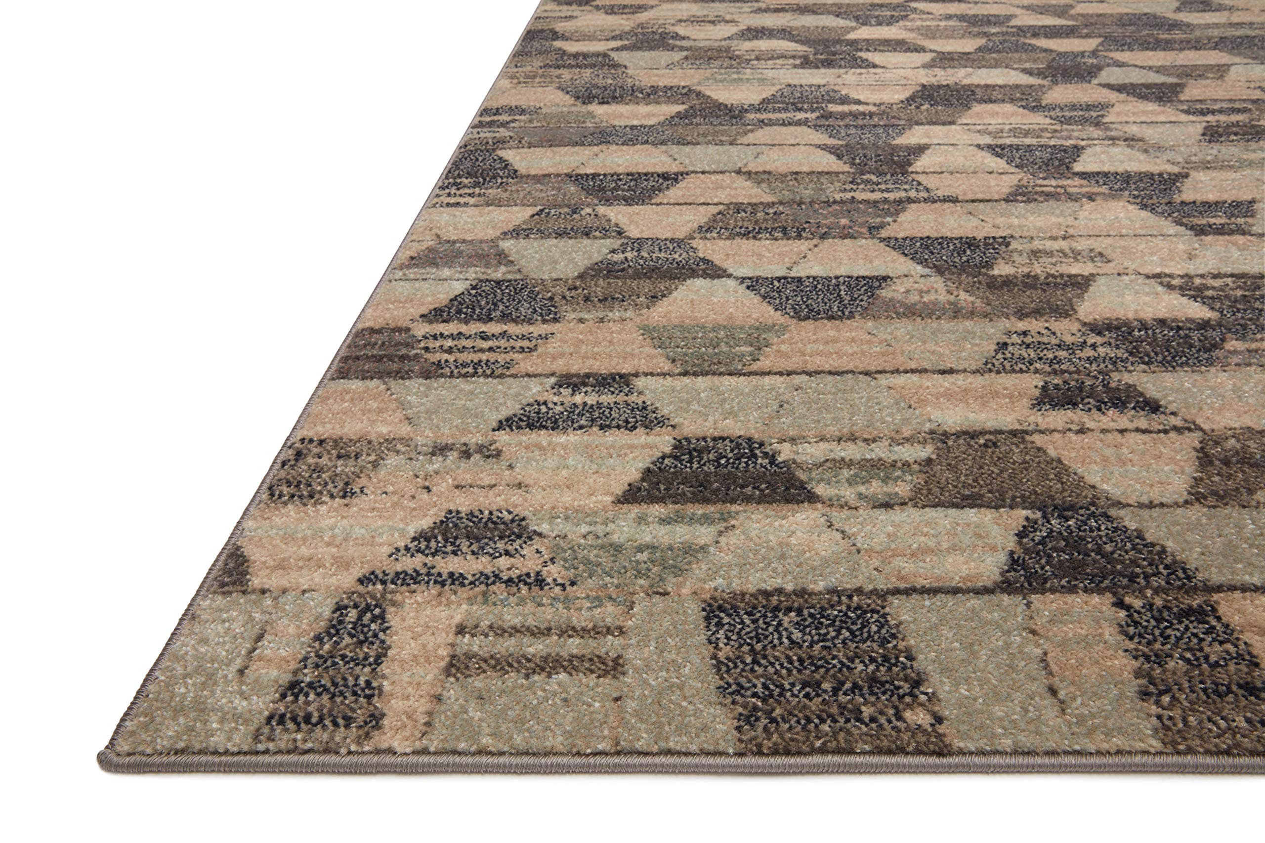 Justina Blakeney x Loloi Chalos Collection CHA-07 Charcoal / Fiesta 18" x 18" Sample Rug