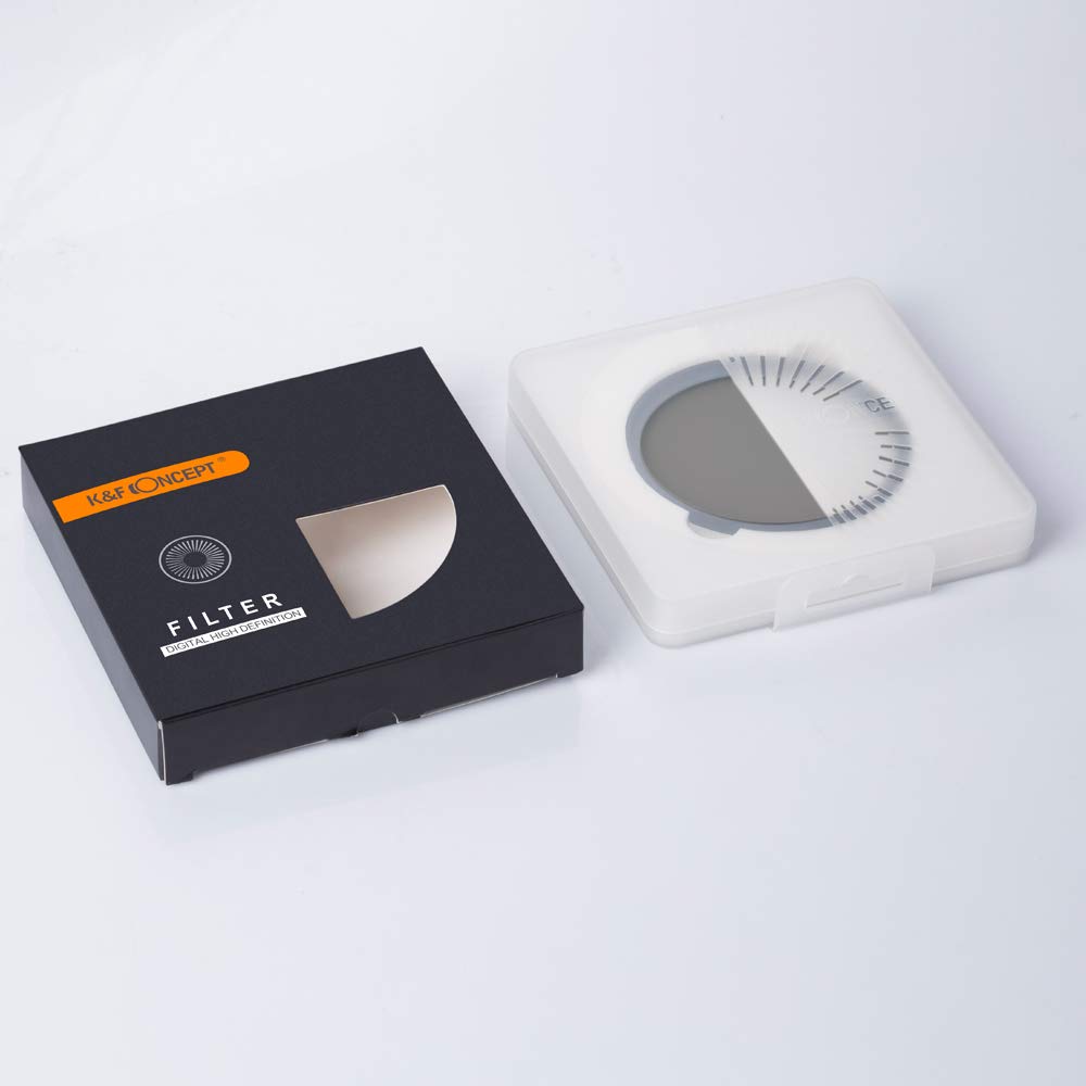 K&F Concept 55mm ND Fader Variable Neutral Density Adjustable ND Filter ND2 to ND400 (55mm ND 2-400)