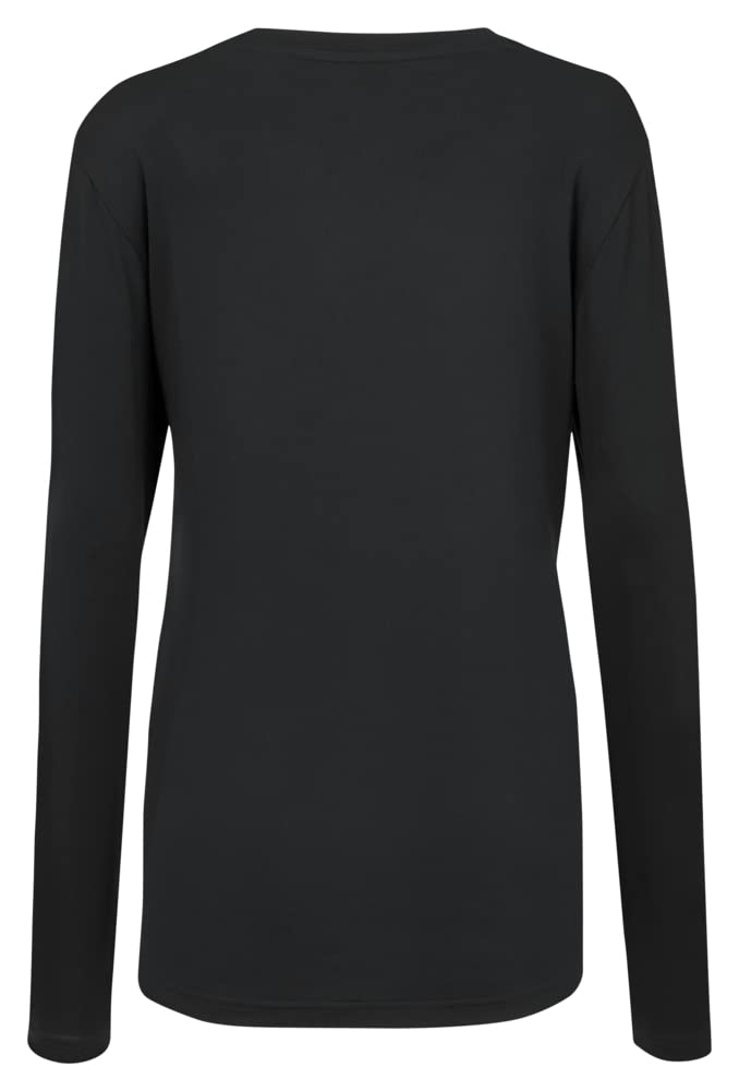 Mizuno womens Long Sleeve Attack Tee Shirt, Black, XX-Small