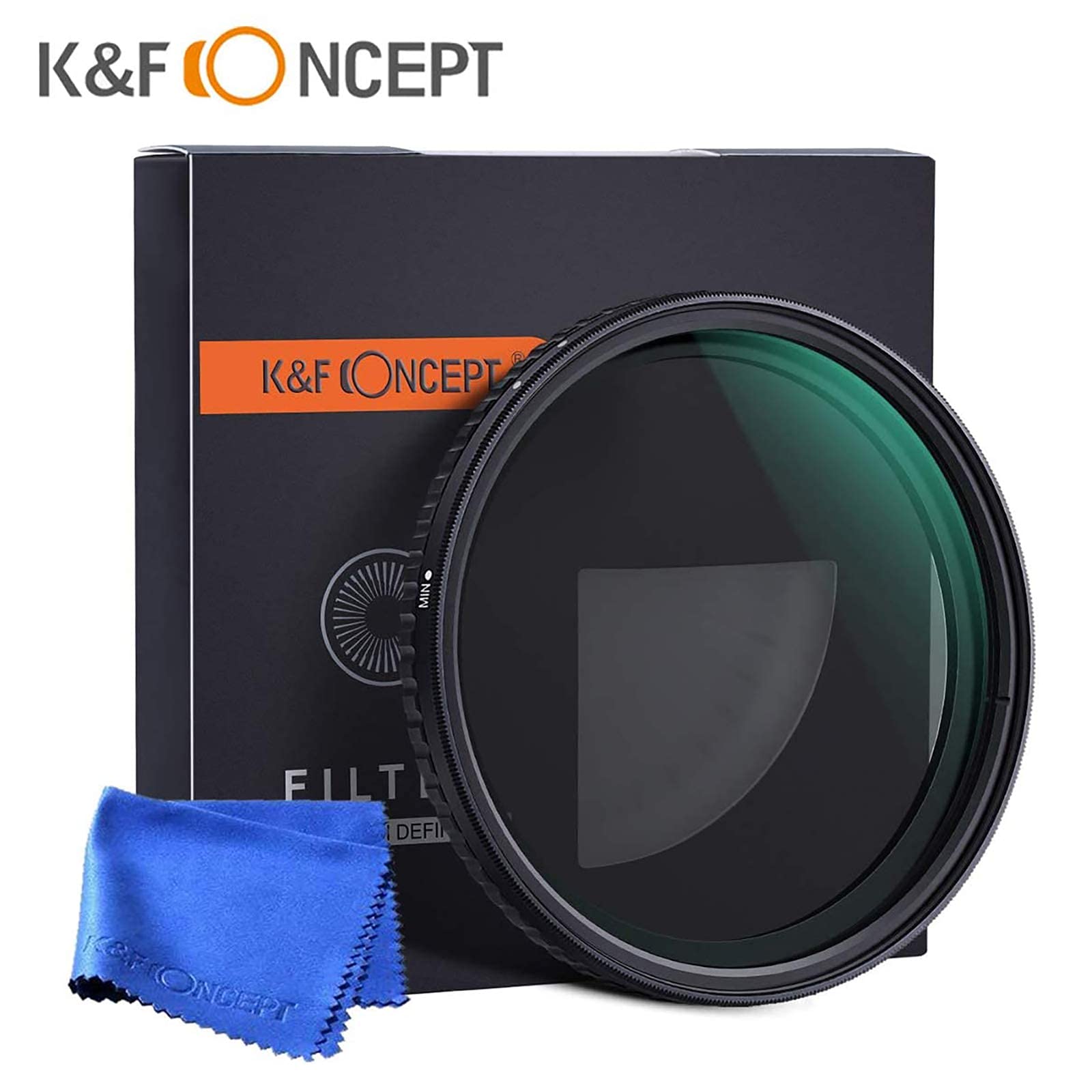 K&F Concept 72mm ND8 to ND128 Variable Neutral Density Filter Slim Fader ND Filter 3 Stop to 7 Stop ND8-ND128 for Camera Lens NO X Spot Nanotec Ultra-Slim Weather-Sealed
