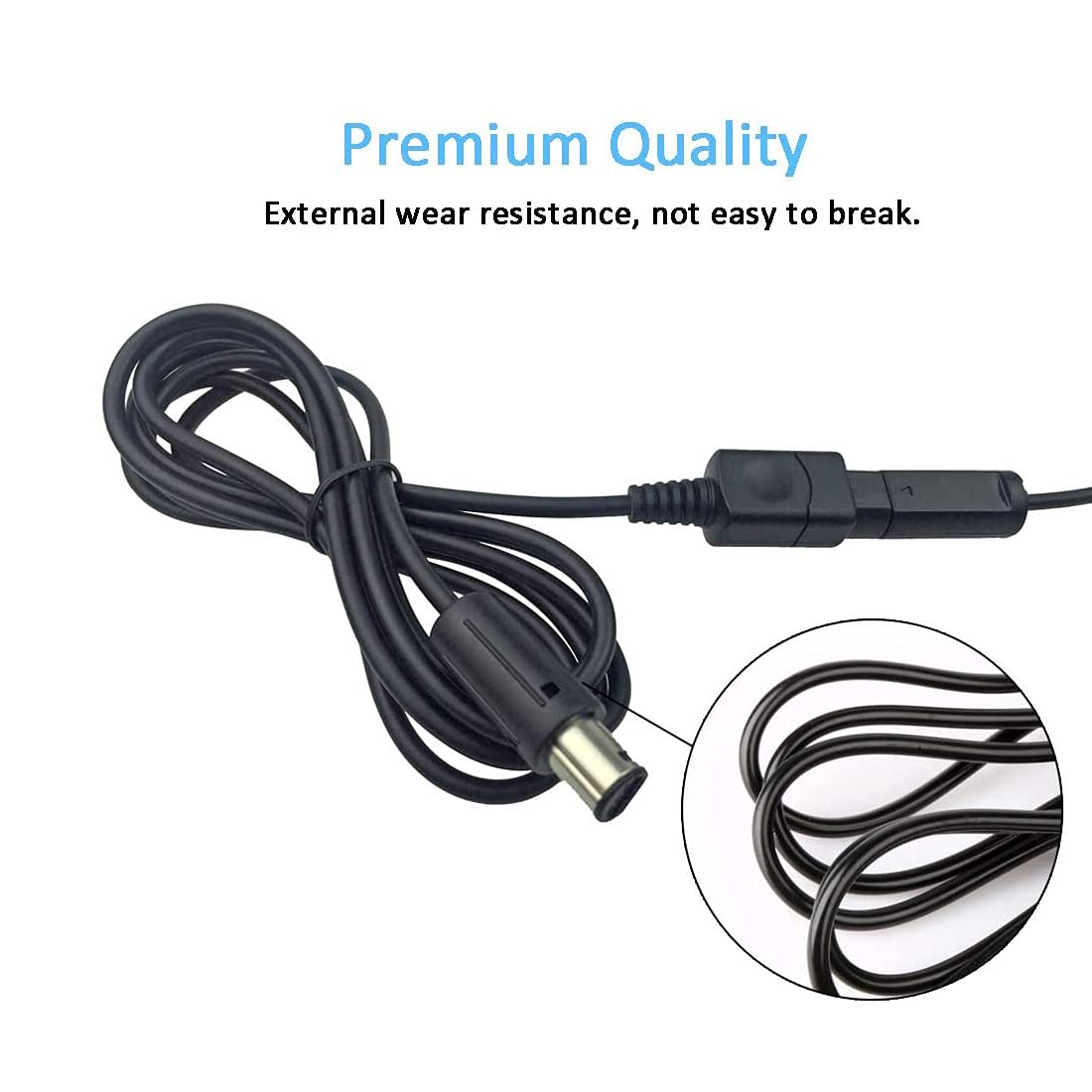 LDOC (2 Pack 6ft) WiiGamecube Controller Extension Cable for Wii Gamecube GCN