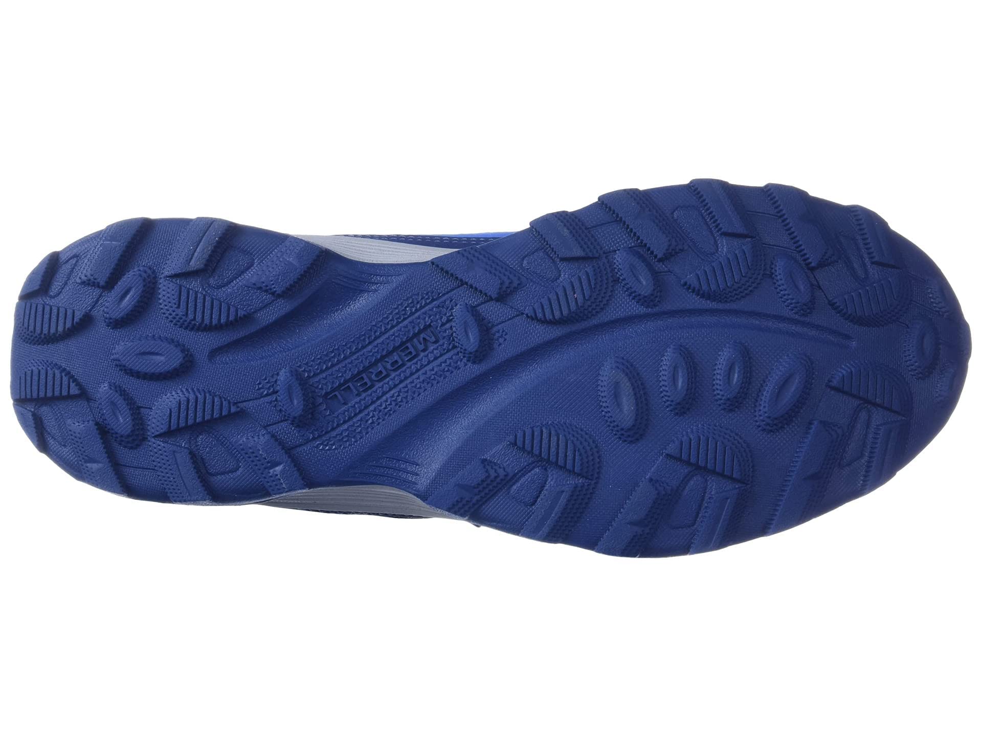 Merrell Moab Speed Low Alternative Closure Waterproof Hiking Sneaker, Blue, 4.5 US Unisex Big Kid