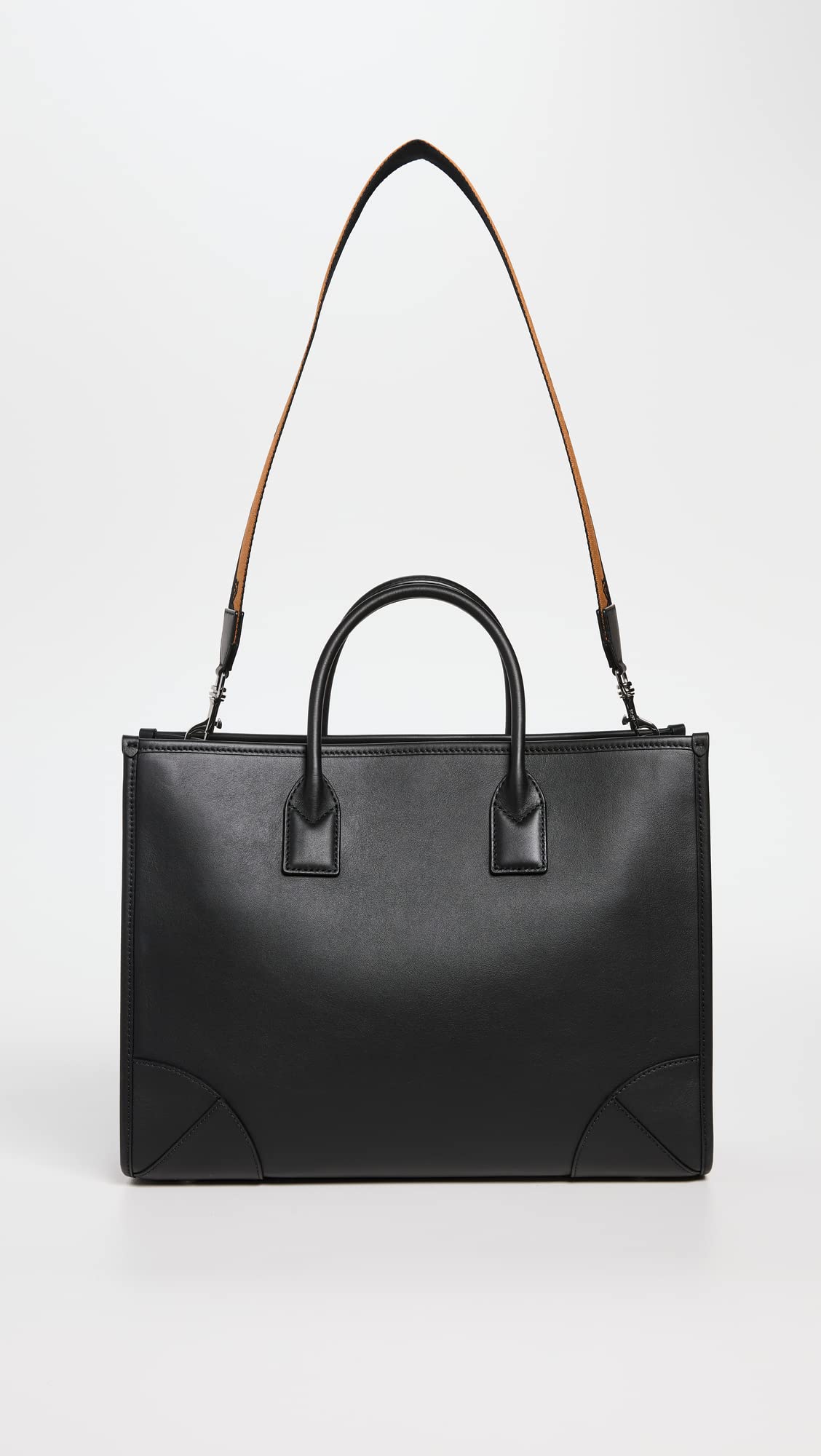MCM Women's Munchen Tote Large, Black, One Size