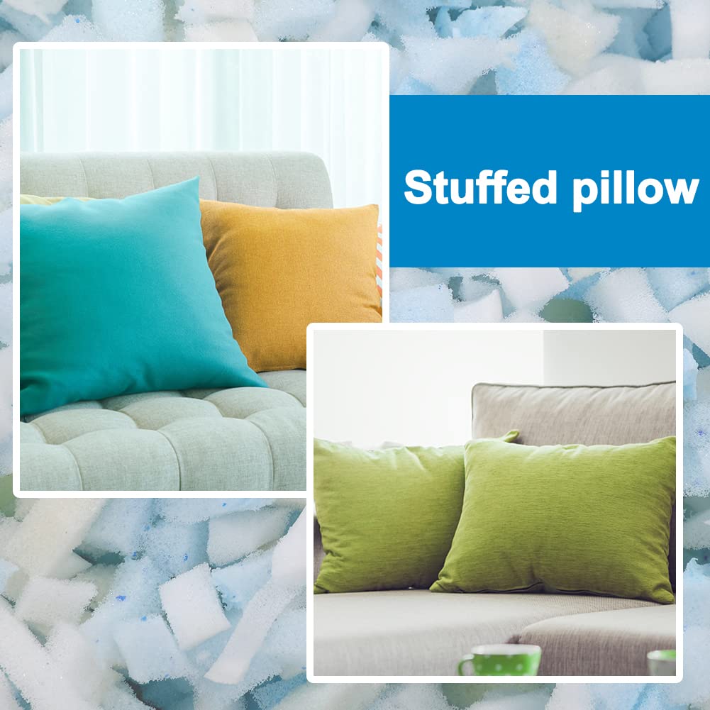 Jmuiiu 300g/10.58oz Bean Bag Filler Shredded Memory Foam Filler Replacement Fill for Pillows, Bean Bag Chairs, Dolls, Sofas, Christmas Stuffed Animals, Crafts