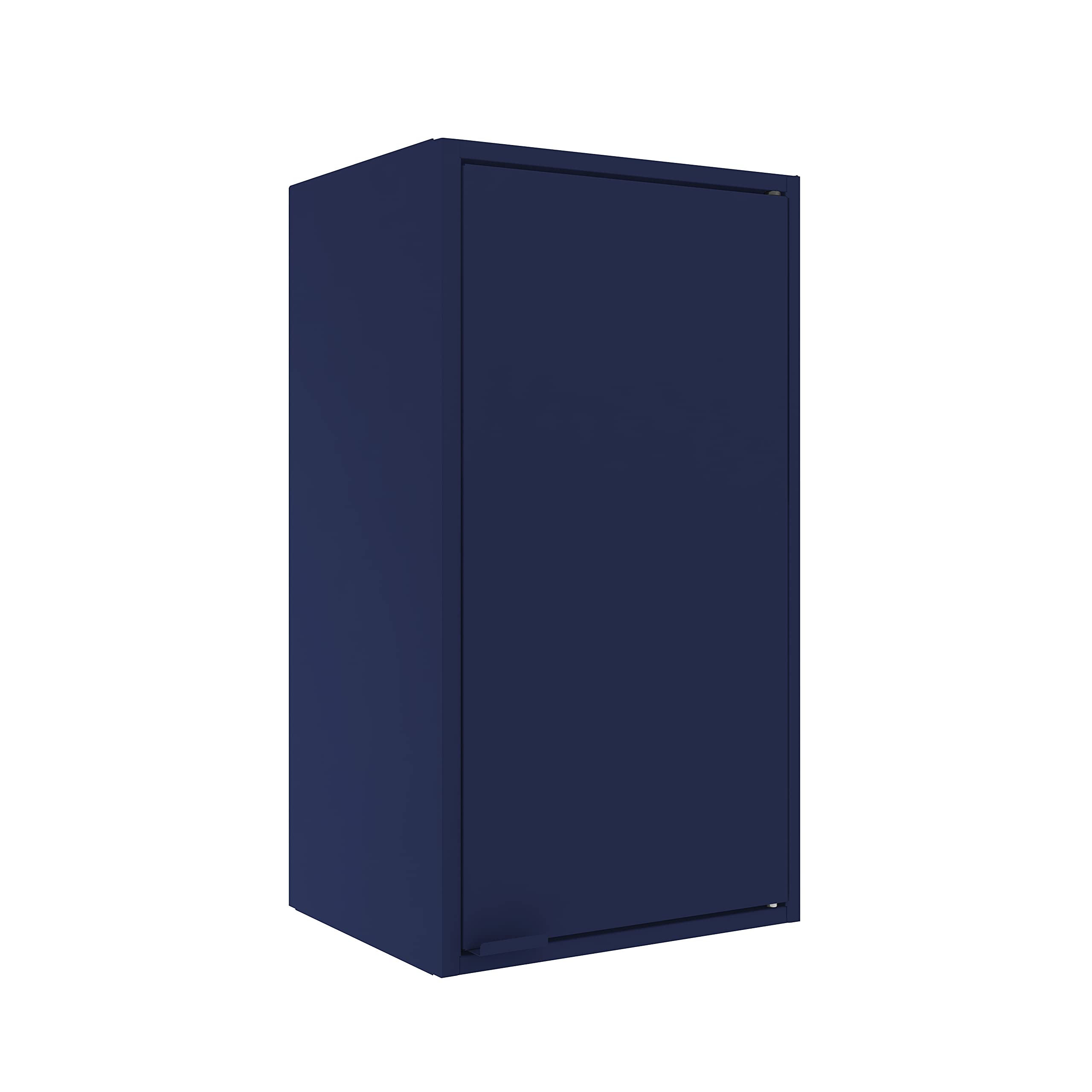 itbe Easy Fit Ready-to-Assemble Multipurpose One Door Wall Steel Cabinet Space Organizer (Blue)