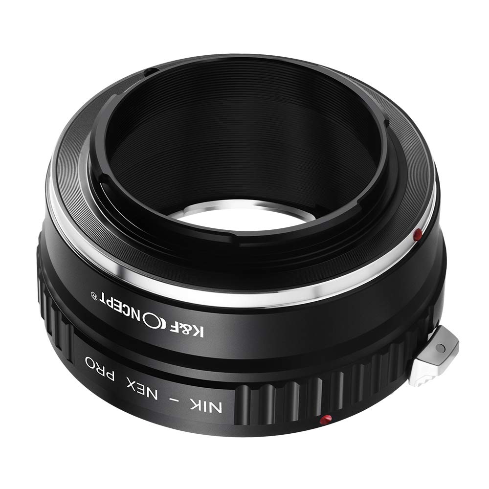K&F Concept Lens Mount Adapter with Light-reducing Paint for Nikon AI Lens to Sony NEX E-Mount Camera Body