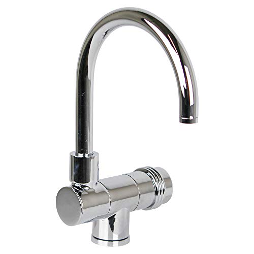 ITC Manufacturers' Select Chrome 7.5" X 4" Fold-Down Bar Cockpit Faucet, Faucet Head for Boats and RVs (97261-CP) (B07SBX4KS9)