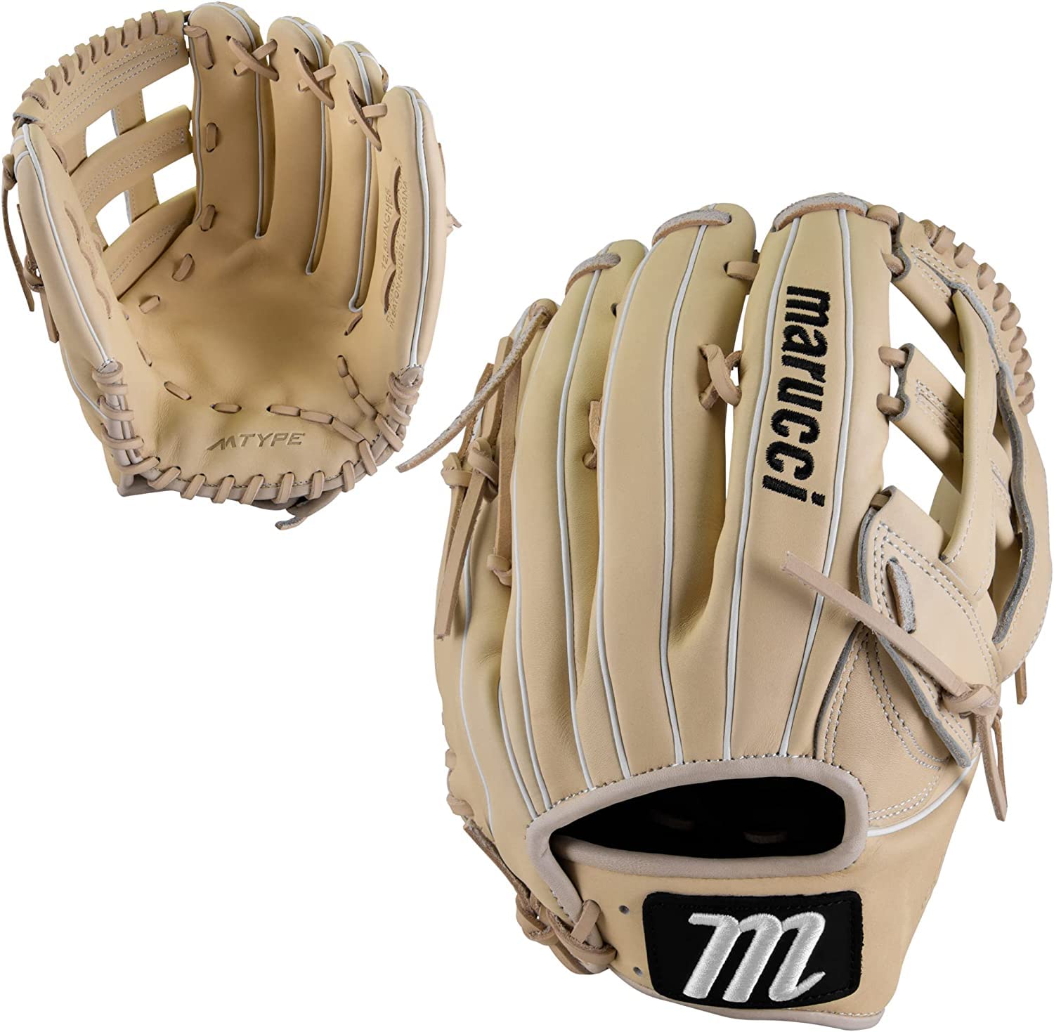 Marucci Ascension M Type Baseball Glove, 97R3 12.50 H Web RHT