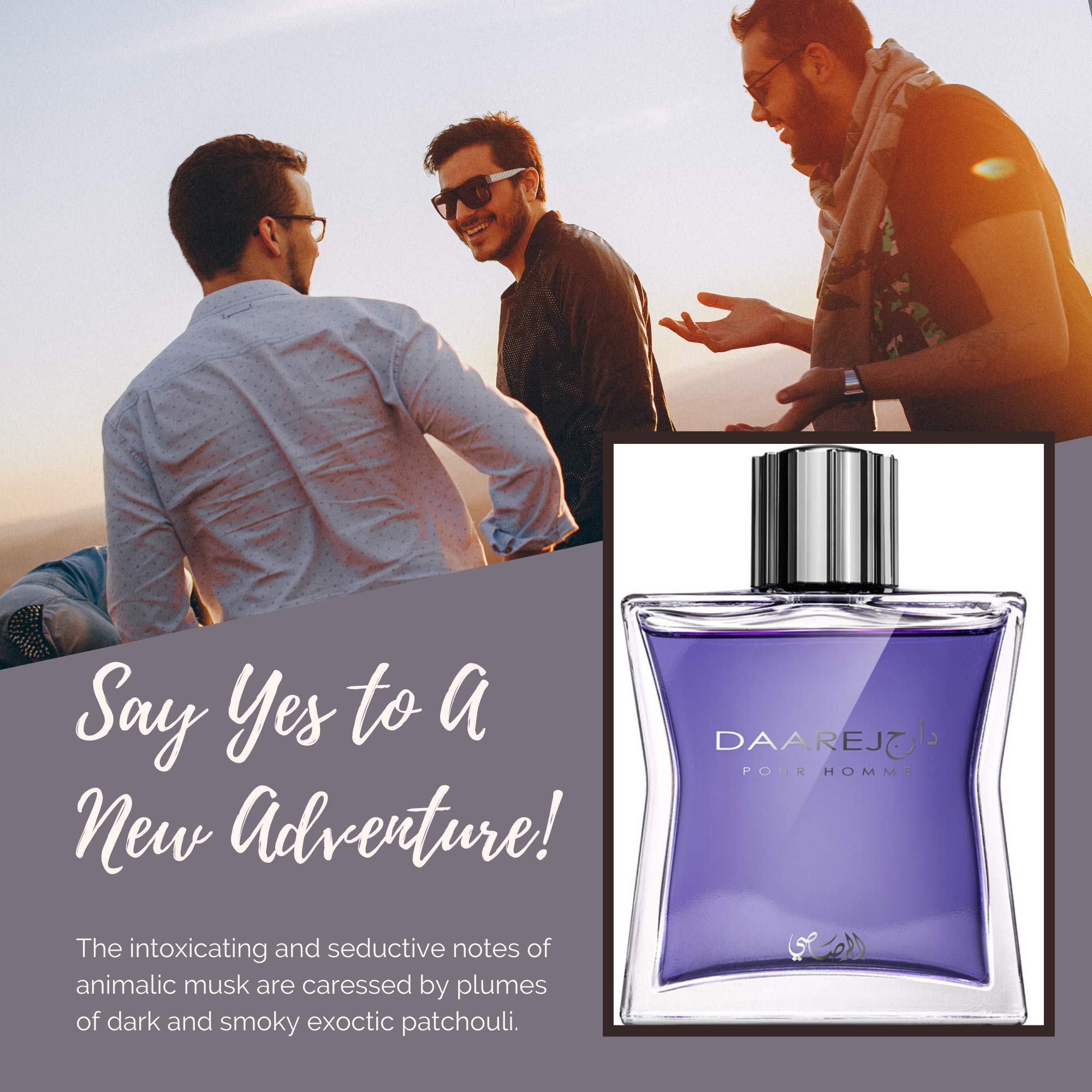 RASASI Daarej Men, Entebaa For Men EDP 100ML & Shuhrah Men 90ML Perfume for Every Occasion. (xtra value premium)