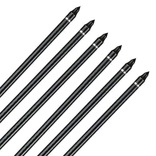 IRQ 32inch Fiberglass Arrows Targeting Practice Adjustable Nocks Screw in Replaceable Arrow Tips for Compound Recurve Bow