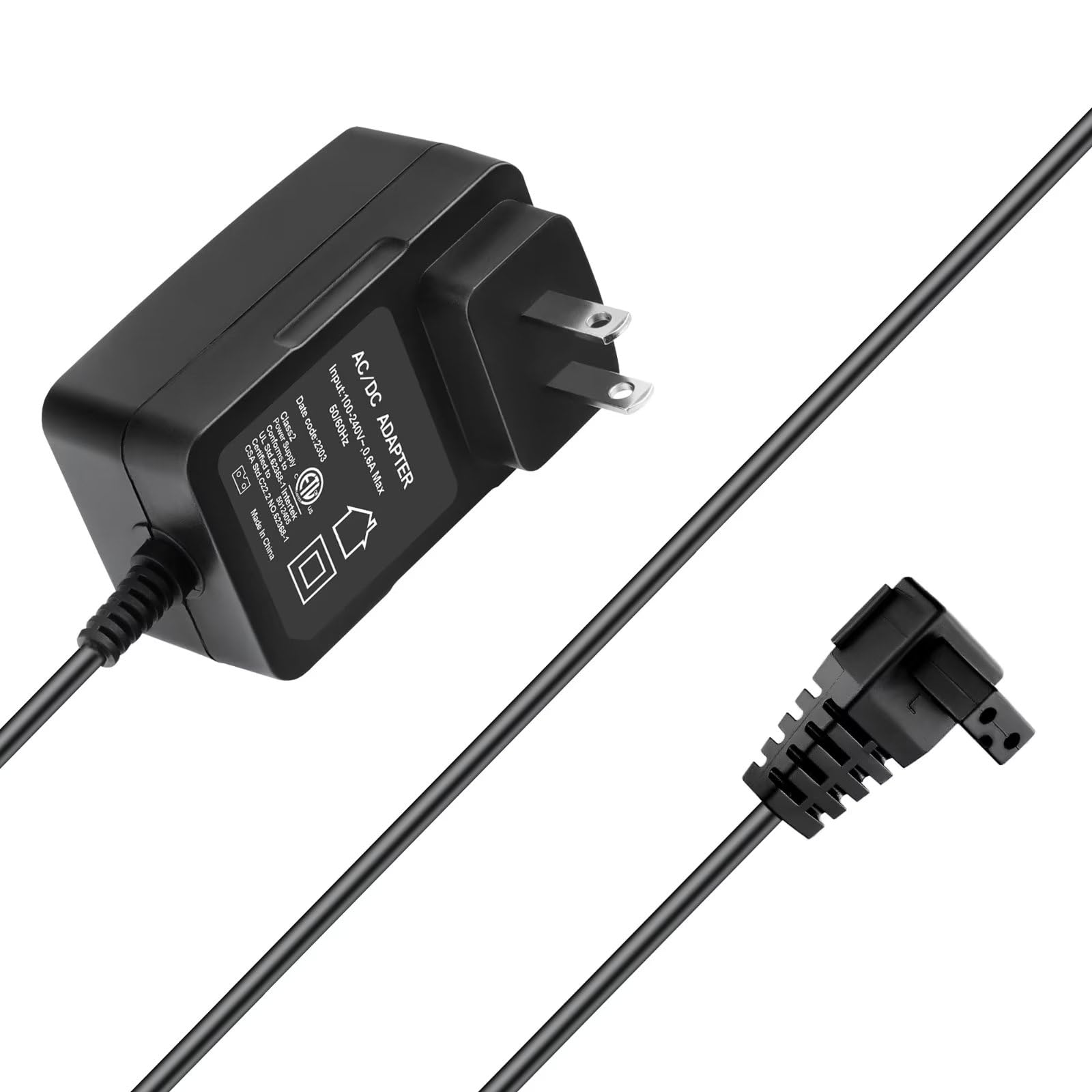 kybate 12.6V 2-Prong AC/DC Adapter Compatible with Aiper Seagull 800 800B SE Cordless Robotic Pool Cleaner Lithium Ion Battery 12.6VDC 1.8A DC12.6V 1800mA Power Supply Cord Cable Wall Charger PSU