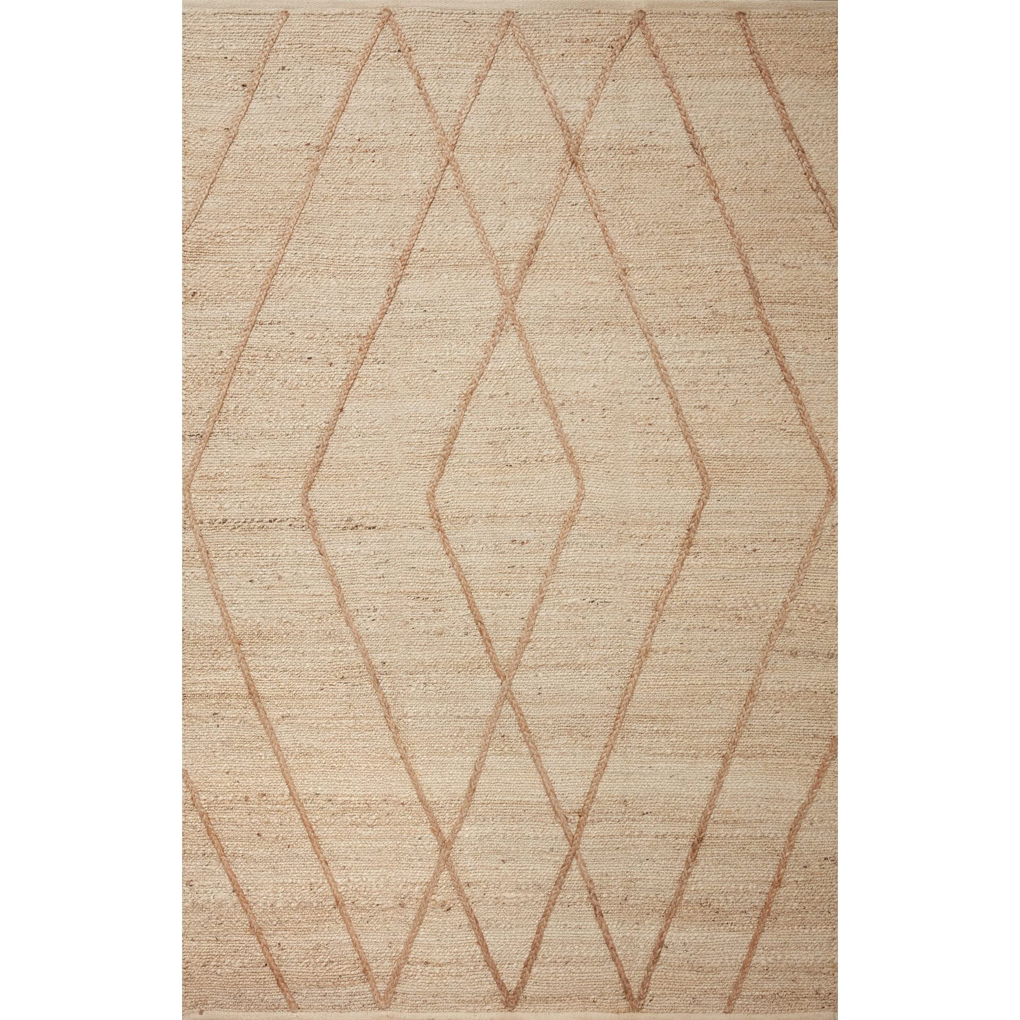 Loloi II Bodhi Ivory/Natural 2'-6" x 7'-6" Runner Rug