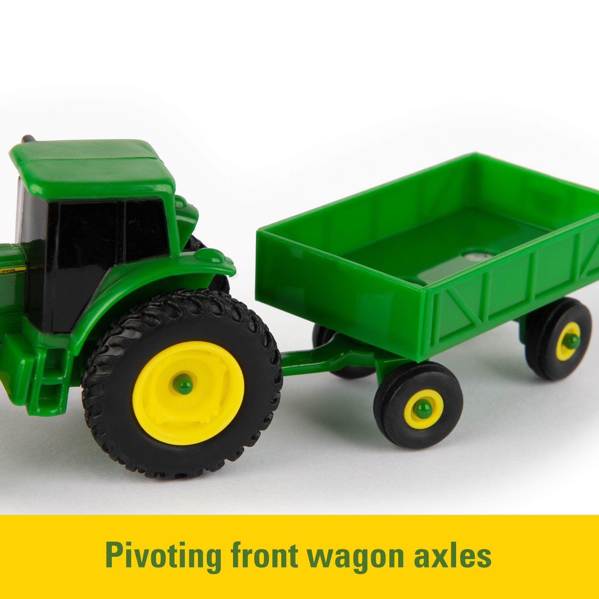 John Deere Die-Cast Farm Toys Playset - 1:64 Scale - Includes Farm Animals, Machine Shed, Toy Tractors, Toy Trucks, and Farm Tools - 70 Count - 8 Years and Up